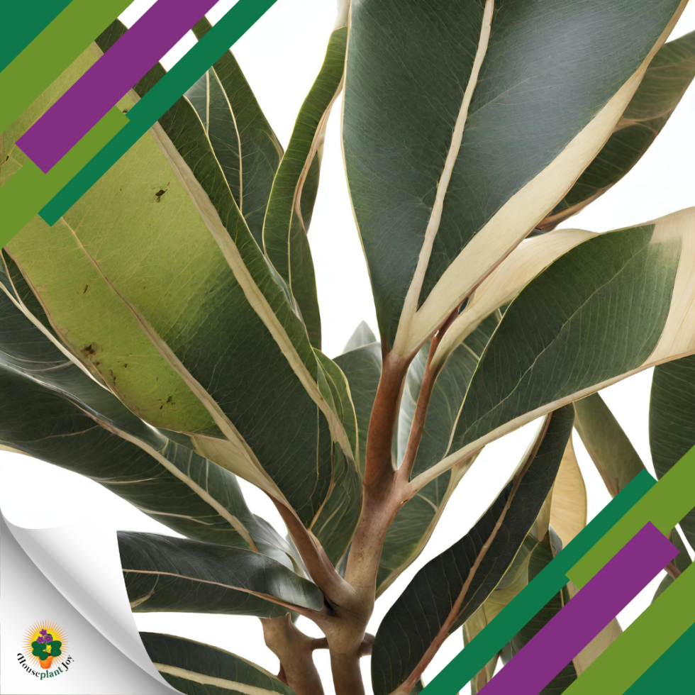 Embracing Nature's Variegated Rubber Tree (Ficus Elastica ...